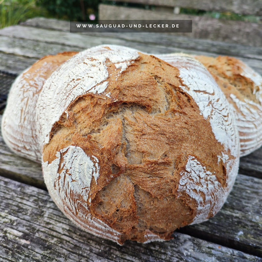 Einfaches Krustenbrot selber backen – knusprig & aromatisch | Beate ...